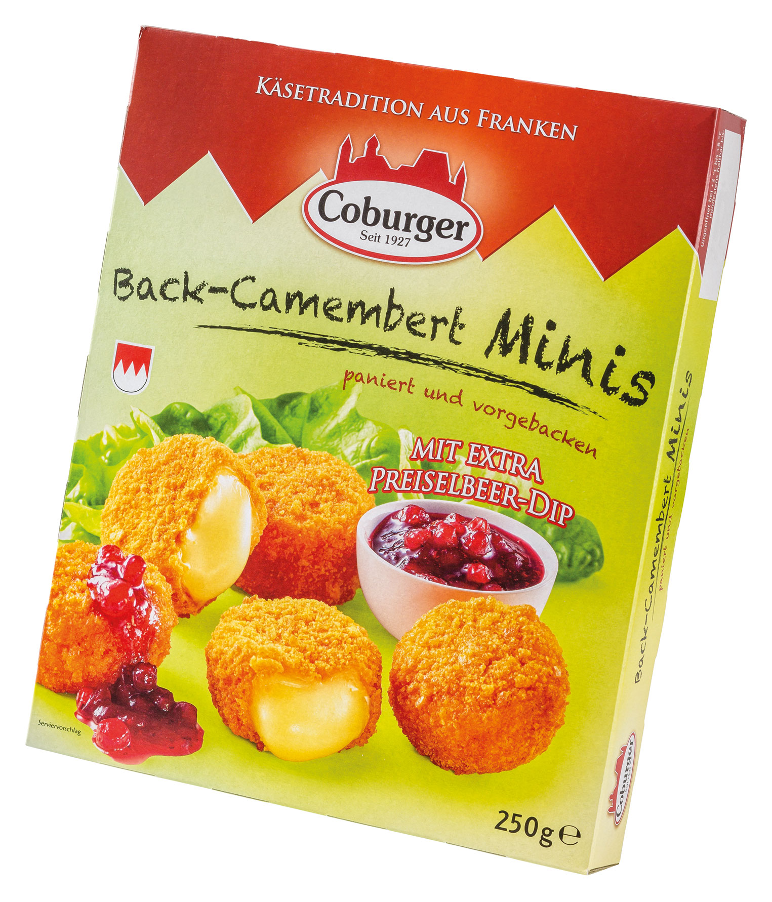 Coburger Back-Camembert Minis with Cranberry dip, 250g - Milchwerke ...