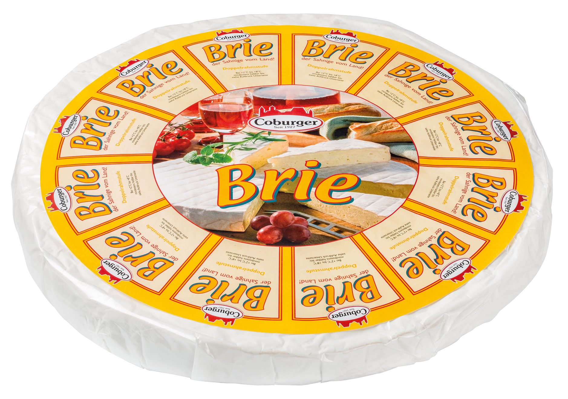 Coburger Brie 60% Fett i.Tr., ca. 2,5 kg - Milchwerke Oberfranken West e.G.