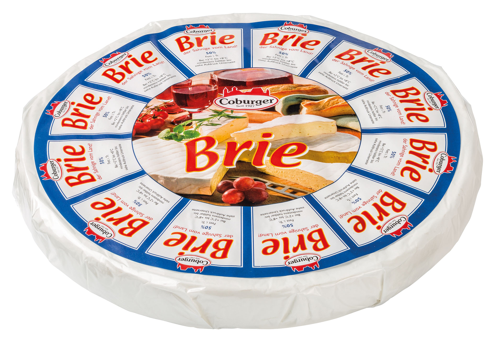 Coburger Brie, 50% Fett i.Tr., ca. 2,5 kg - Milchwerke Oberfranken West ...